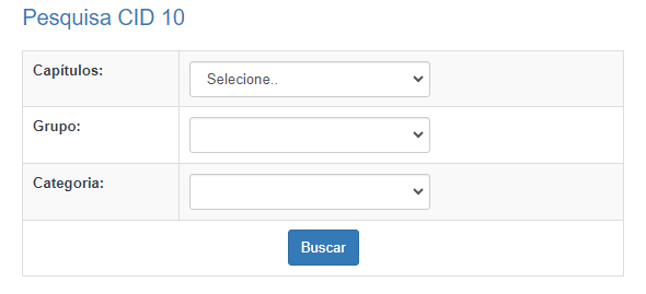 SimDoctor Manual - Pacientes - Pesquisa CID 10